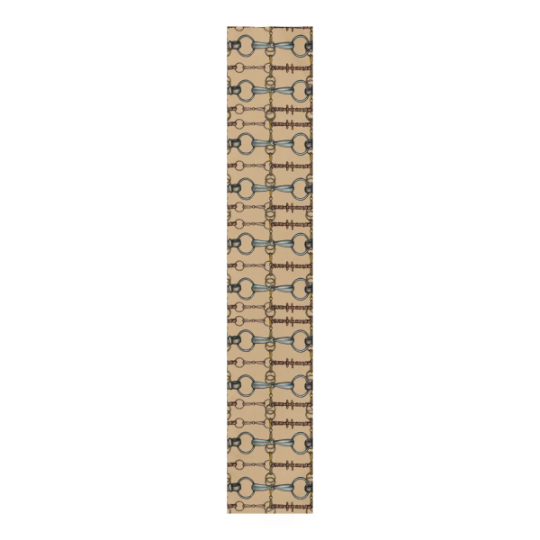 Snaffle Bit Tan Table Runner - EverythingEQ